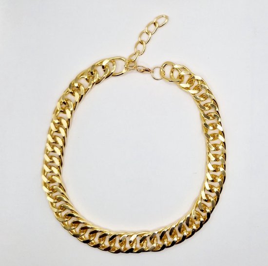 Cuban Link ketting - 15mm - Dikke gouden ketting - Dames Ketting - 18k ...