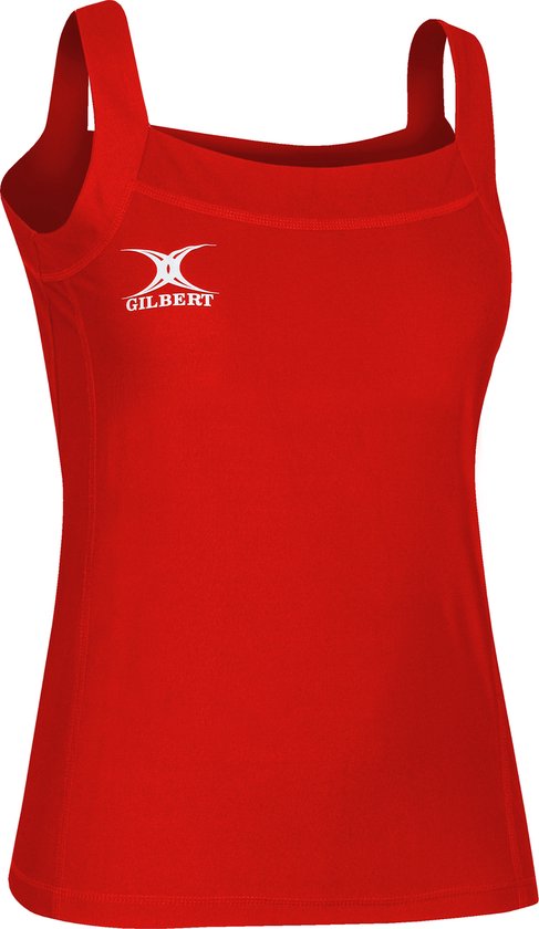 Gilbert Netball Blaze Tank Top - W 12 - Rood | bol