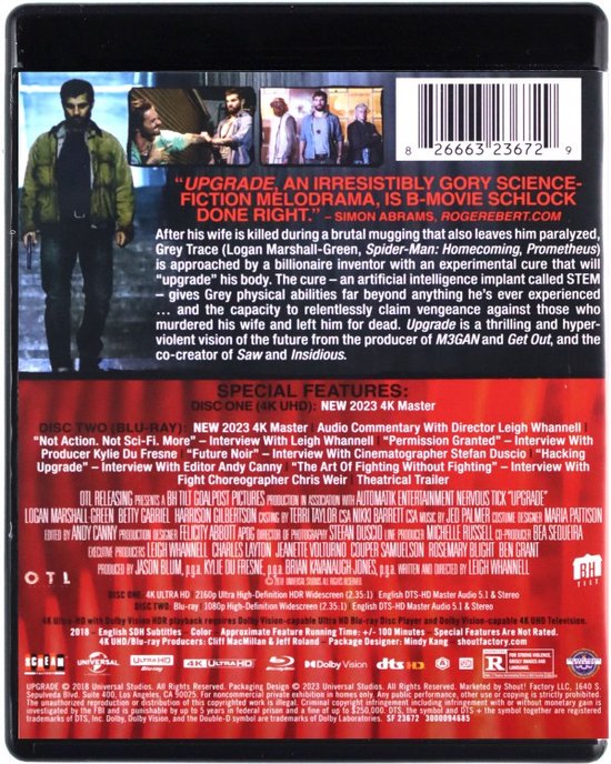 Upgrade [Blu-Ray 4K]+[Blu-Ray], Steve Danielsen | Dvd's | bol