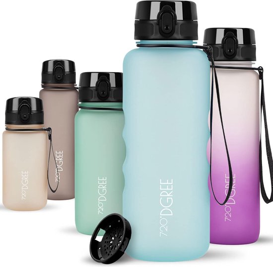 SoftTouch-drinkfles "uberBottle" + zeef - 1,5 L - BPA-vrij - waterfles ...