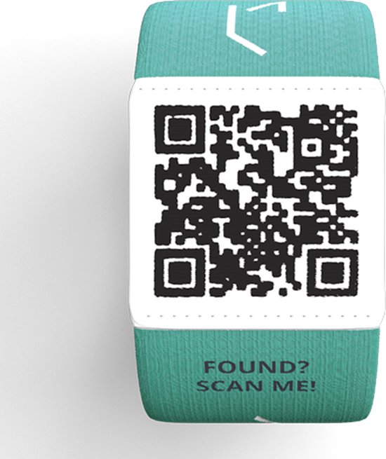 Kind Airtag (x2) - Slimme elastische polsband - Groen - SOS band - QR code | bol