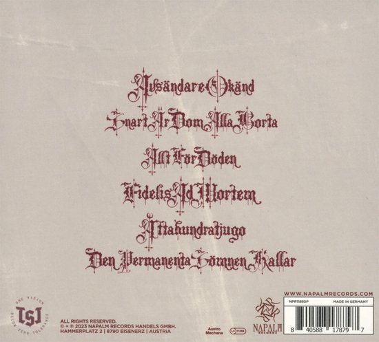 Shining - Black metal band - CD uit 2023 met Avsändare Okänd | bol