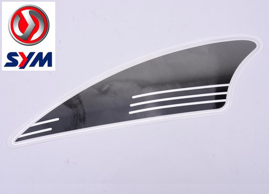 STICKER MOTORSCHERM RECHTS ZWART OEM | SYM CELLO - ALLO | bol