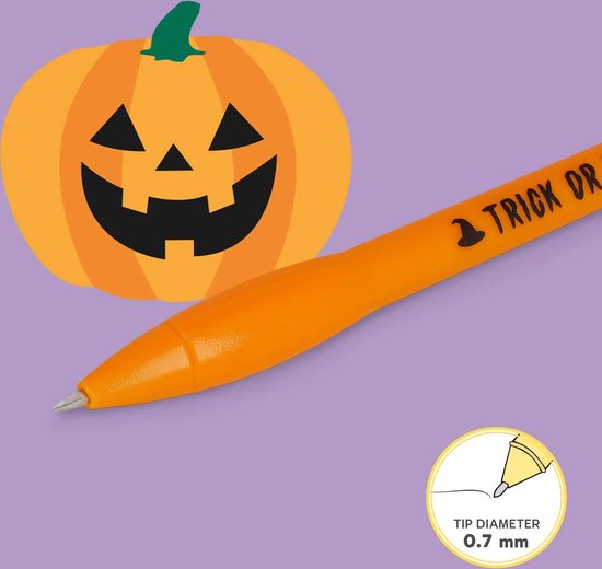 Legami - Stylo avec citrouille lumineuse - Halloween | bol