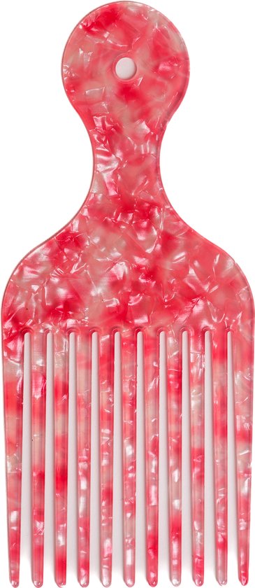 Afro kam Curliess - Afrokam- roze - krullend haar - curly hair - volume ...