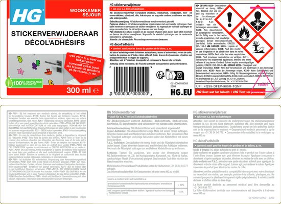 HG stickerverwijderaar - 1 x 300ml | bol