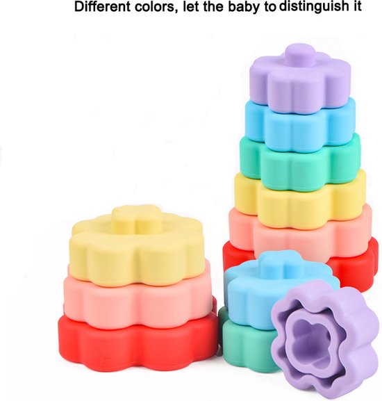 Dutsi - Siliconen Baby Stapeltoren - Pastel | bol