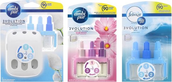 Ambi Pur Starterset + 2 Extra Navullingen MIX | bol