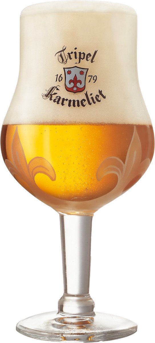 Tripel Karmeliet Bierglazen op Voet 33cl set van 6 stuks - Bier Glas 0,33 l - 330 ml | bol