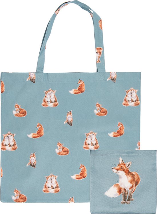 Wrendale Opvouwtas - 'Bright Eyed and Bushy Tailed' Foldable Shopper ...
