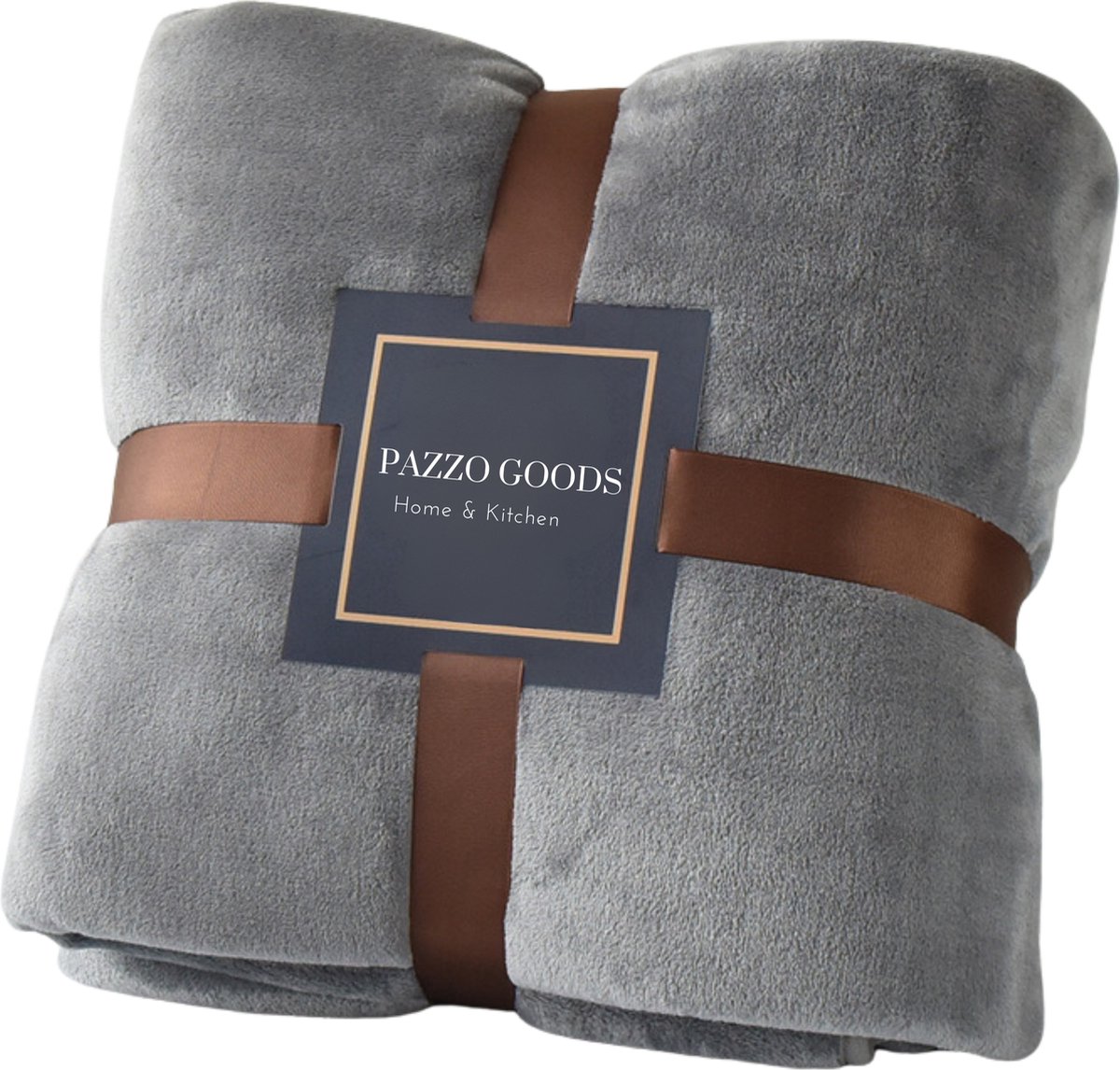 Pazzo Goods - Plaid - Grijs - 150 x 200 cm - Fleece - Plaid Caldo ...