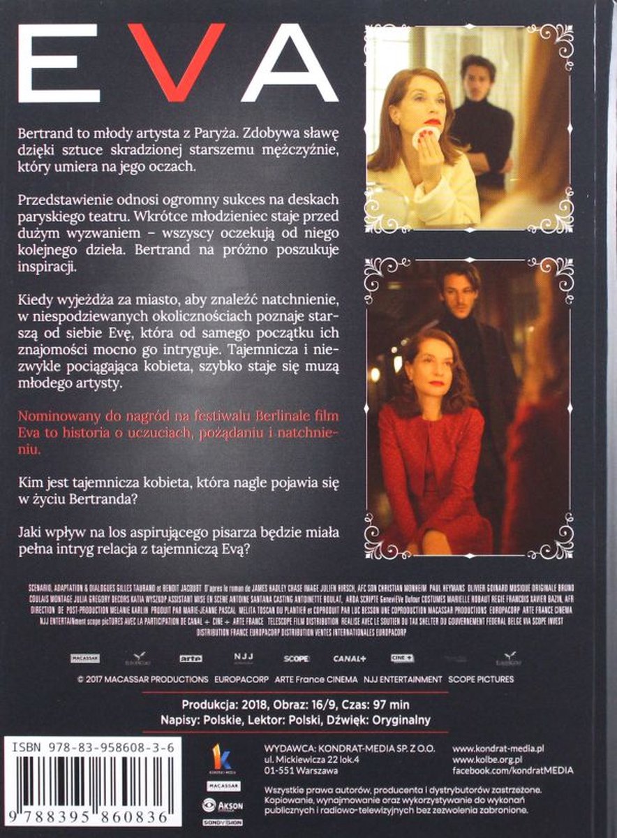 EVA [DVD] (Dvd), Gaspard Ulliel | Dvd's | bol.com