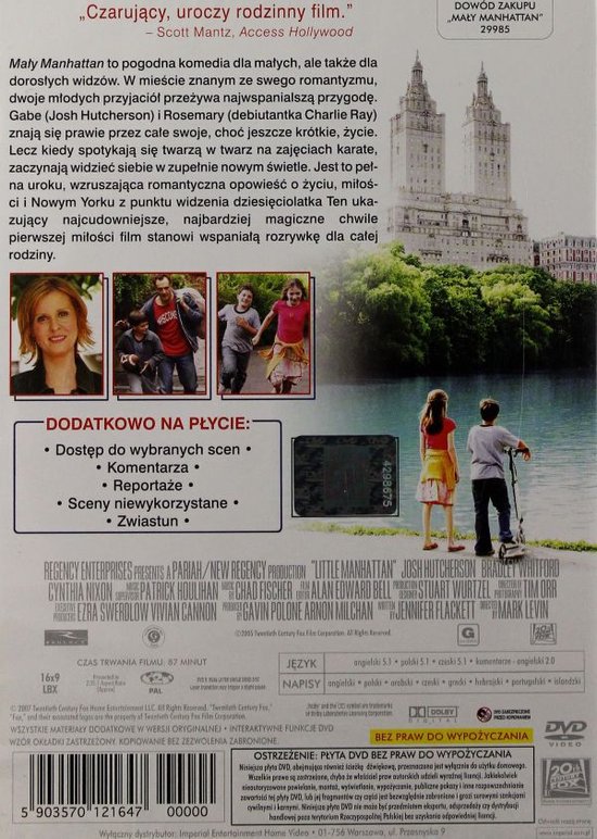 Little Manhattan [DVD] (Dvd), Charlie Ray | Dvd's | bol