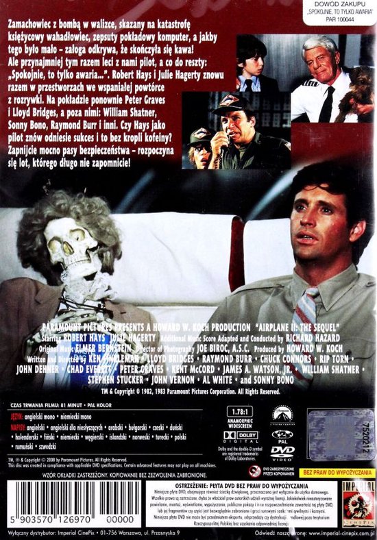 Airplane II: The Sequel [DVD] (Dvd), Robert Hays | Dvd's | bol