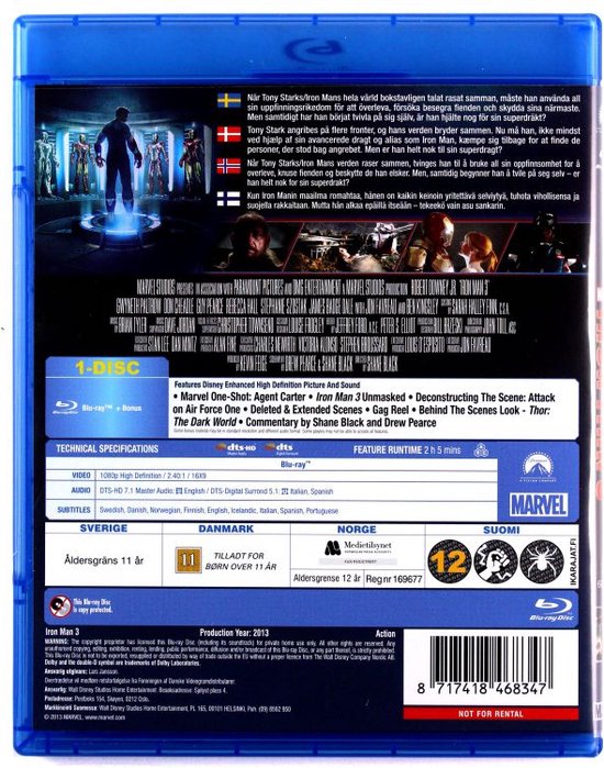 Iron Man 3 [Blu-Ray] (Blu-ray), Guy Pearce | Dvd's | bol