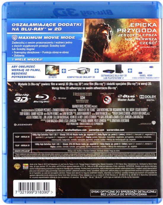 Wrath of the Titans [Blu-Ray]+[Blu-Ray 3D], Ralph Fiennes | Dvd's | bol