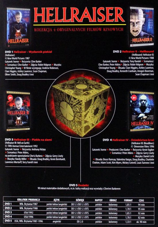 Hellraiser [5DVD] (Dvd), Angus MacInnes | Dvd's | bol