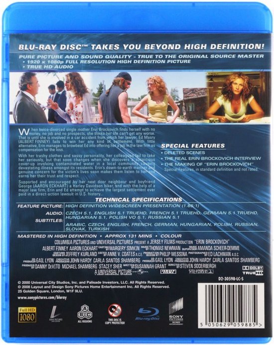 Erin Brockovich [Blu-Ray] (Blu-ray), David Brisbin | Dvd's | bol