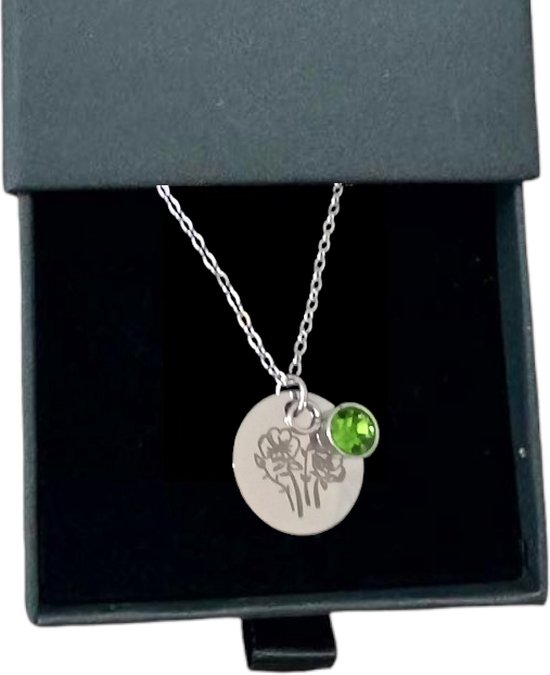 Rosey’s® - Geboortesteenketting augustus - Geboortesteenketting ...