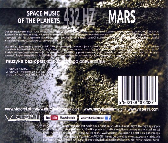 Space Music of The Planets 432 HZ Mars, various artists | Muziek | bol