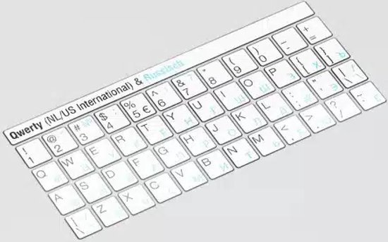 Russisch Witte Toetsenbord Stickers | bol