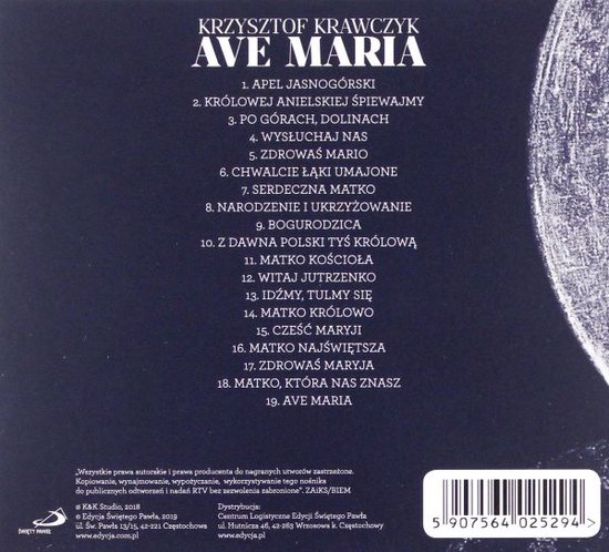 Krzysztof Krawczyk: Ave Maria [CD], Krzysztof Krawczyk | Muziek | bol.com
