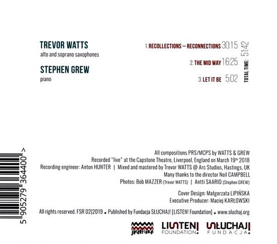 Trevor Watts & Stephen Grew: Let It Be (Live In Liverpool) [CD ...