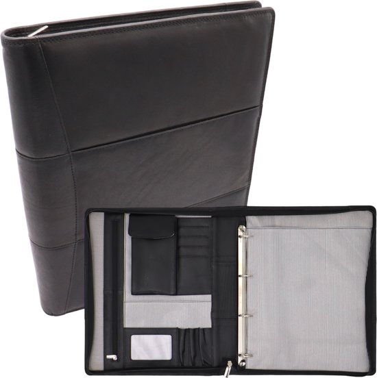 Londen Leren Schrijfmap A4 - Conferentiemap - Documentenmap a4 | bol