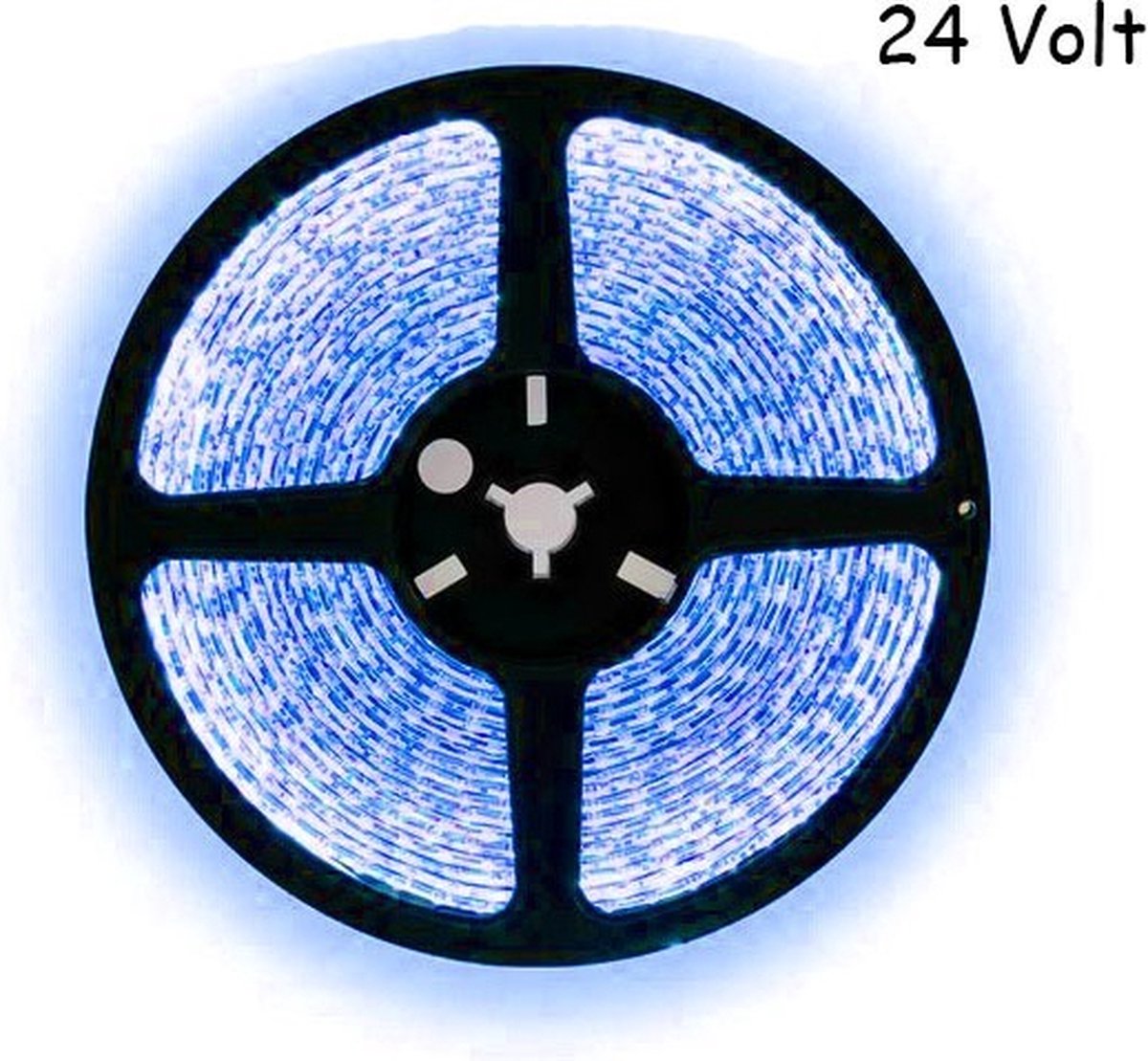 5 meter blauw led strip - 120Leds/m - 24V | bol.com