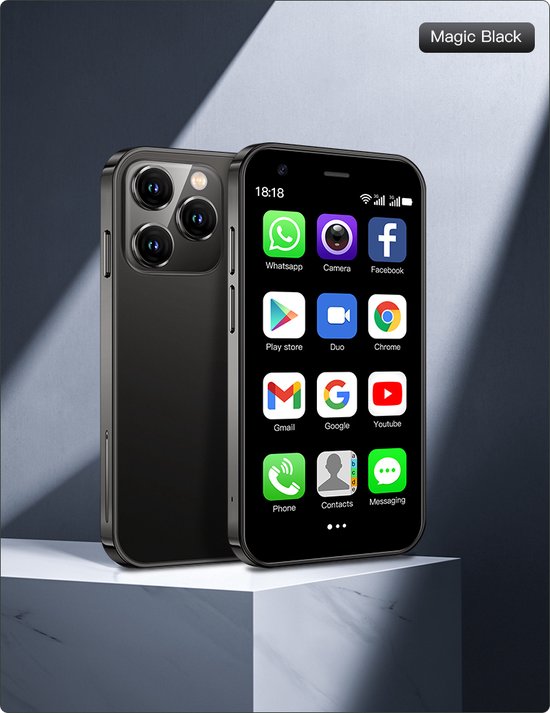 Servo 15SE zwart - Mini Telefoon - Smartphone - Android 8.1 - RAM 2G ...