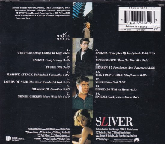 Sliver, Original Soundtrack | CD (album) | Muziek | bol