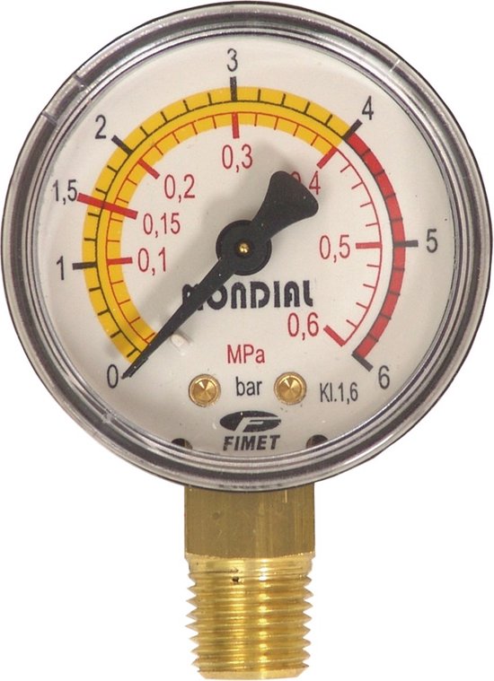 Gimeg Manometer 0-6 bar 1/4 inch g | bol