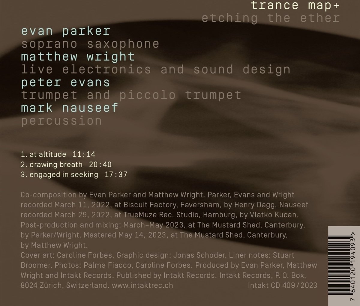 Evan Parker, Mark Nauseef, Matthew Wright, Trance Map+ - Etching The Ether (CD), Evan... | bol