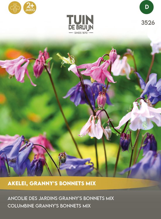 Tuin de Bruijn® zaden - Akelei Granny's Bonnets Mix - Zeer geliefd en ...