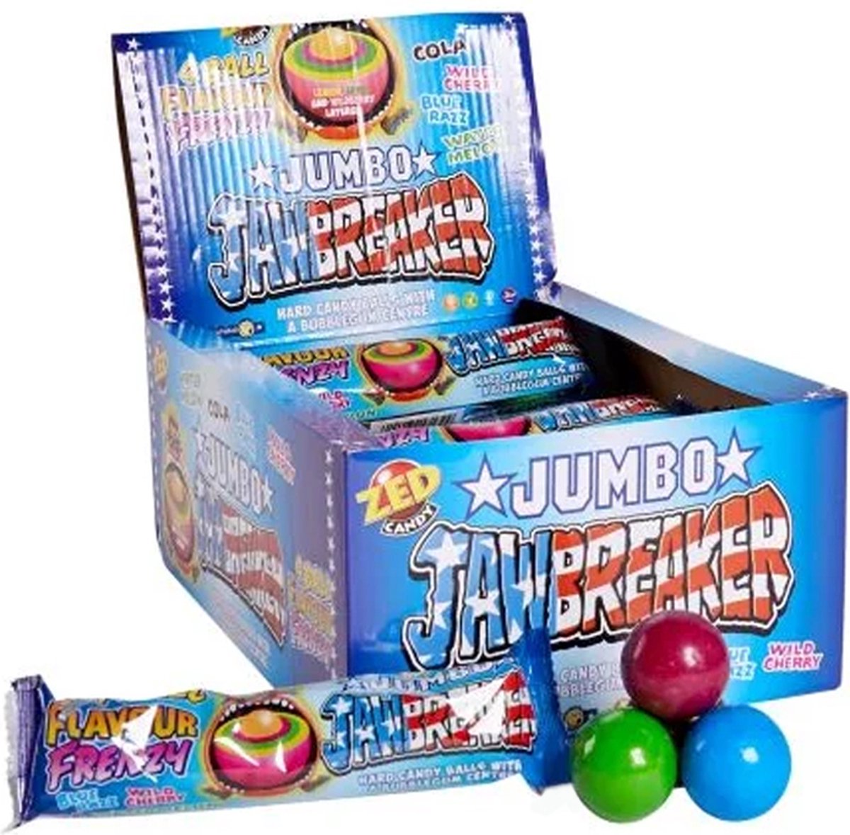 Zed Candy Jawbreaker Jumbo American 4-pack - 20 stuks | bol