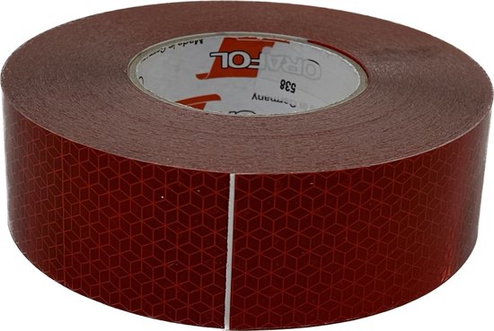 Oralite Orafol VC104+ Reflectie Tape - Rood - 5cm x 50m | bol