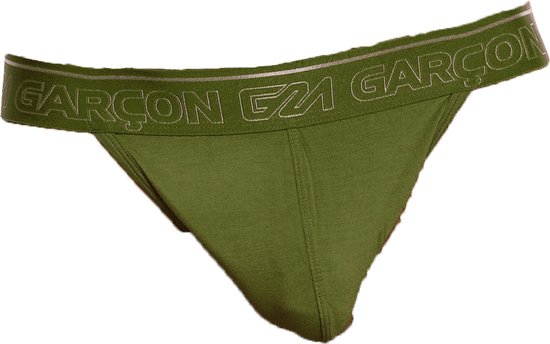 Garçon Khaki Bamboo Thong - MAAT XL - Heren Ondergoed - String voor Man ...