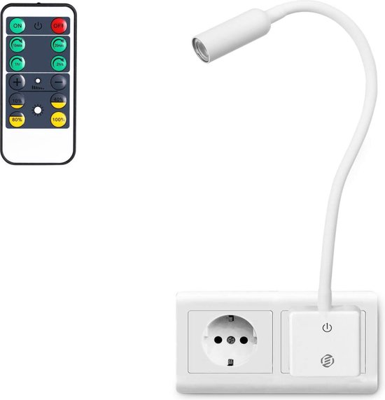 Equivera Stekkerlamp Dimbaar - Stekkerspot Dimbaar - Stopcontactlamp ...