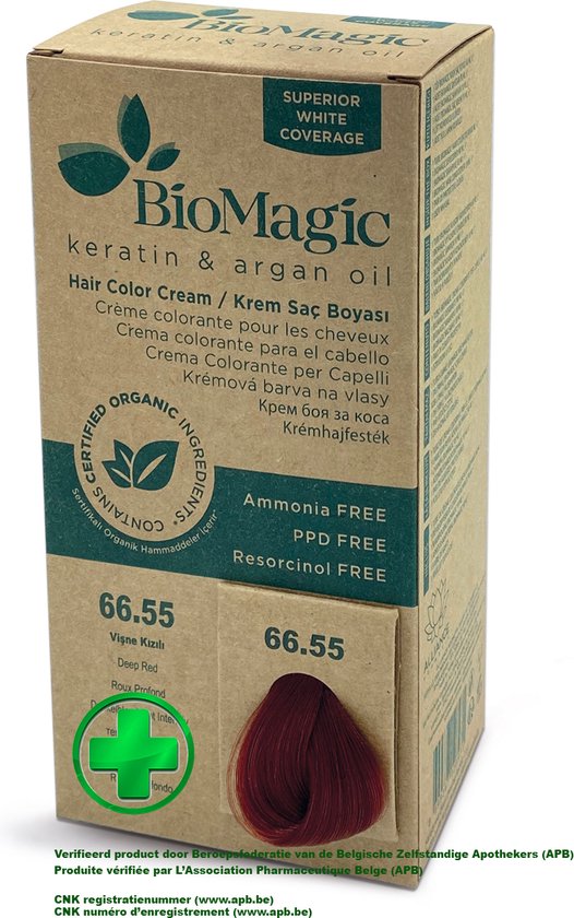 Natuurlijke Biologische haarverf, verrijkt met Keratine en Arganolie ...