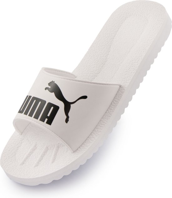 Slippers puma purecat slide white-black, 43 | bol
