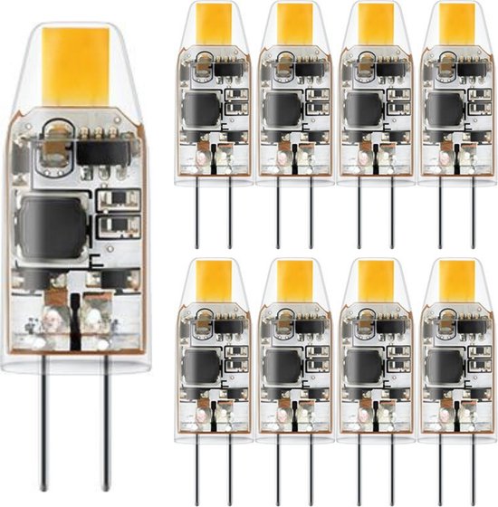 LED lamp G4 LED steeklampjes - 12V - 1W vervangt 10W - Warm wit licht - 9PACK | bol