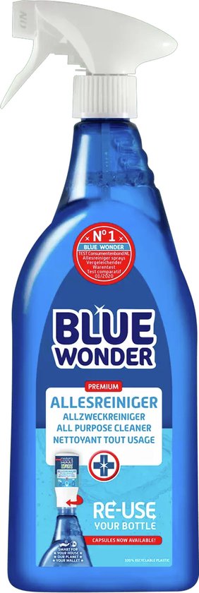 Blue Wonder Allesreiniger Spray 750ML - Krachtige Ontvetter voor Keuken ...