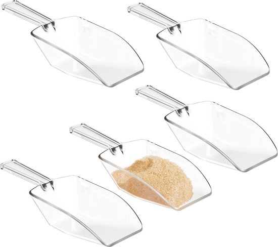 Keukenschep voor 2 eetlepels, klein plastic schepje, set van 5 ...