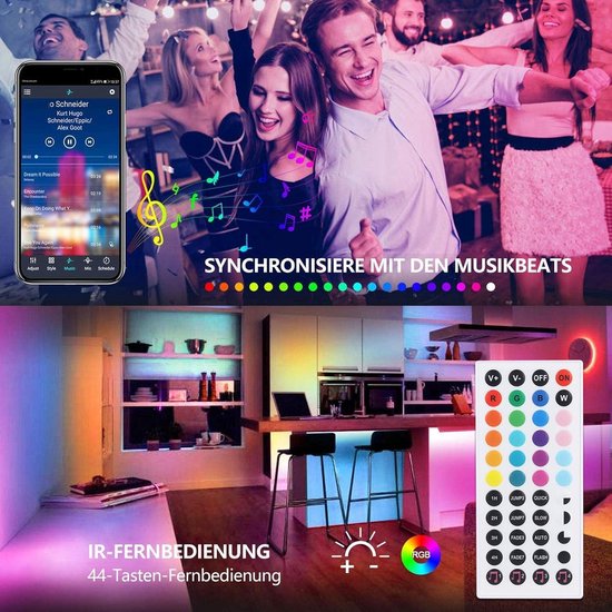 LED strip - 600 leds - 10 m lengte - RGB 5050 SMD - 24 V voeding ...