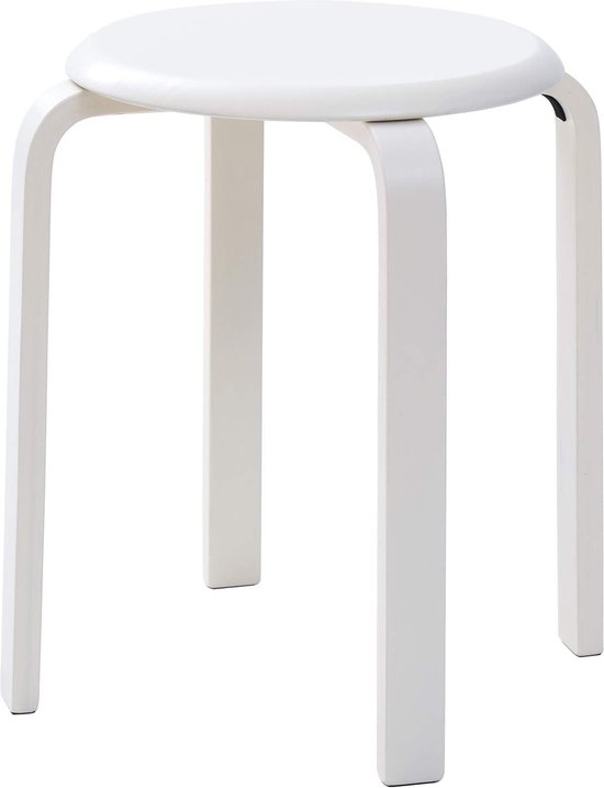 JGS ® Stijlvolle en Ruimtebesparende Multifunctionele Houten Kruk voor ...