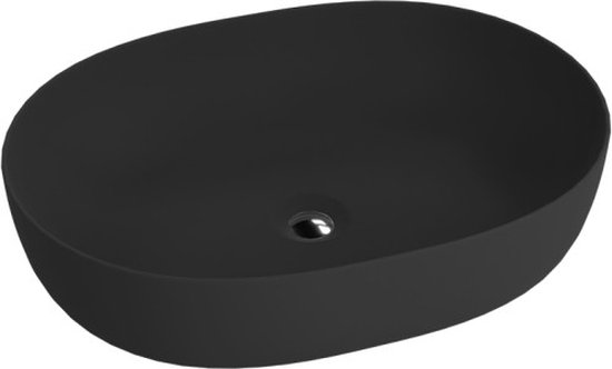 LAVITA® Opzetwastafel BLAS Ovaal Keramische Wastafel voor Badkamer en ...
