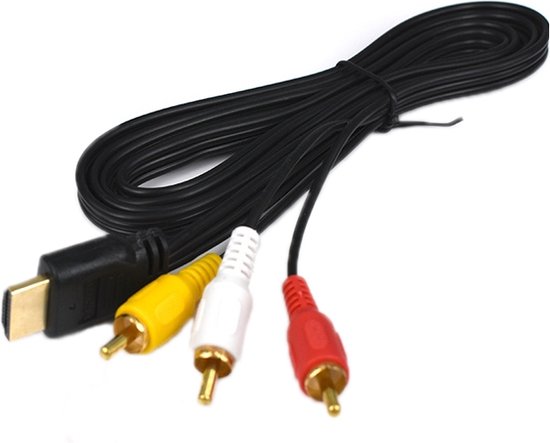 HDMI naar RCA / AV / Tulp adapter kabel connector - 1,5 meter - tv ...