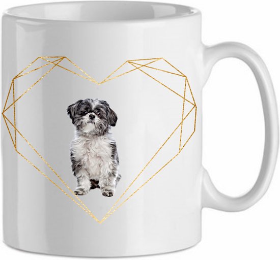 Mok Lhasa apso 4-5|Hond| Hondenliefhebber||Dog| Cadeau voor hem| Cadeau ...