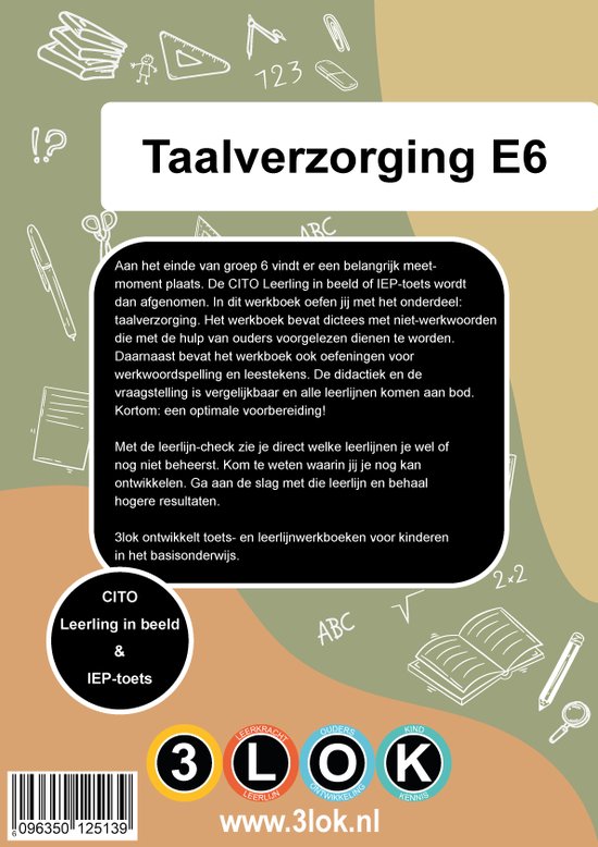 Taalverzorging - groep 6 - CITO - E6 - Leerling in beeld - IEP - toets - oefenen -... | bol