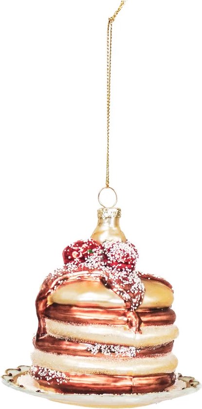 Housevitamin Kerst Ornament - pannenkoek- kerstbal-10x10x9,5cm | bol